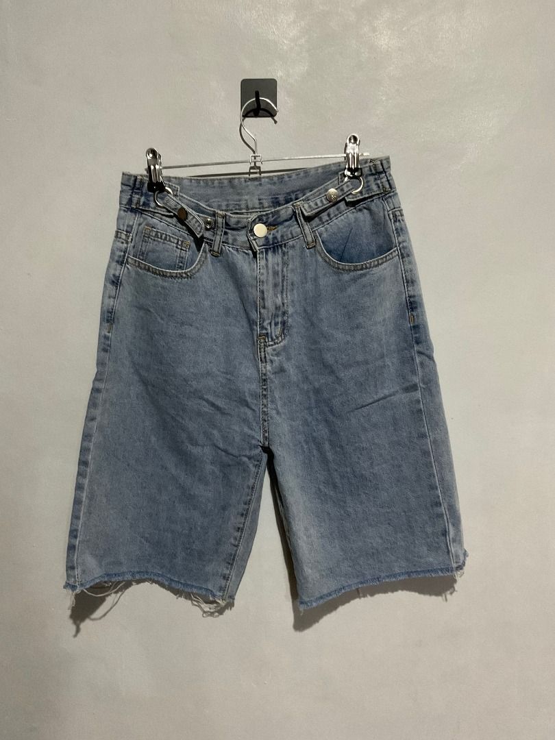 Wide Tokong Denim Jeans, Men's Fashion, Bottoms, Shorts on Carousell