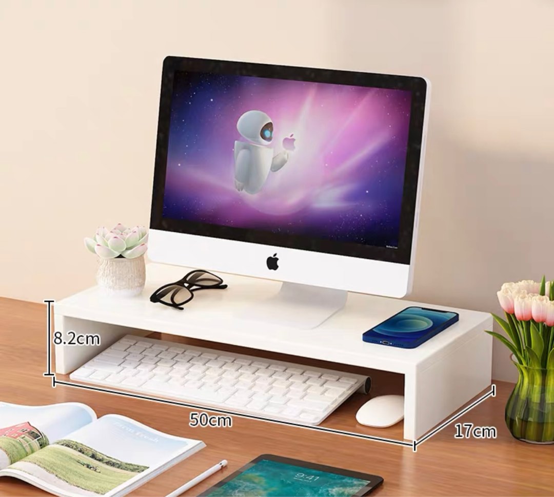 Wooden monitor stand / laptop stand, Furniture & Home Living, Furniture ...