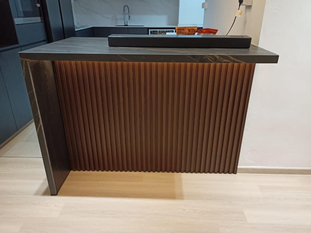 WPC Flute Wall Panel (Interior Decoration Fluted Wall), Furniture ...