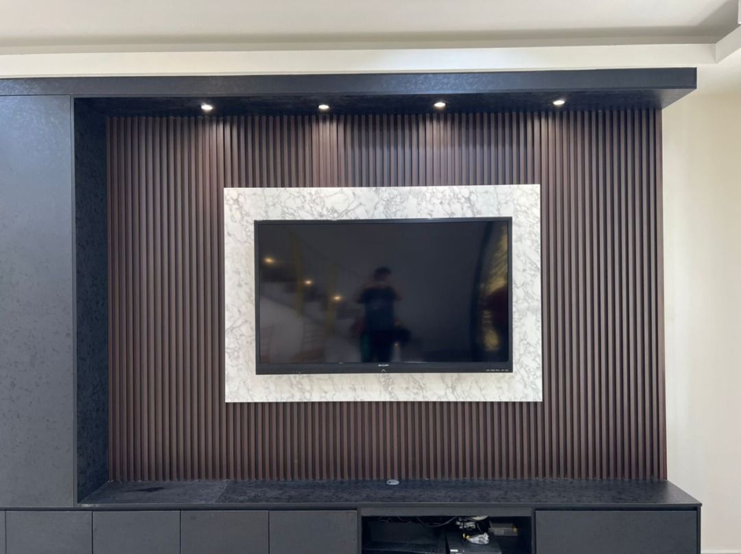 WPC Flute Wall Panel (Interior Decoration Fluted Wall), Furniture ...