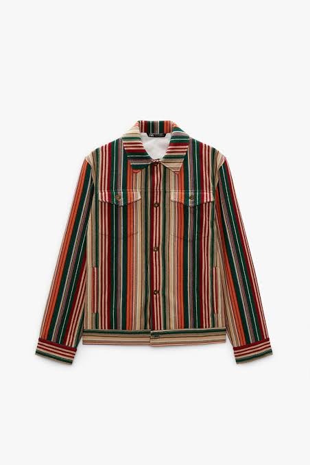 ZARA MAN STRIPE WOOL TRUCKER JACKET on Carousell