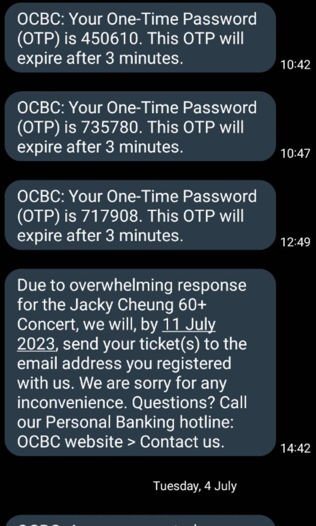 Jacky cheung concert 2023 cat 1 ocbc vip 16 July, Tickets & Vouchers ...