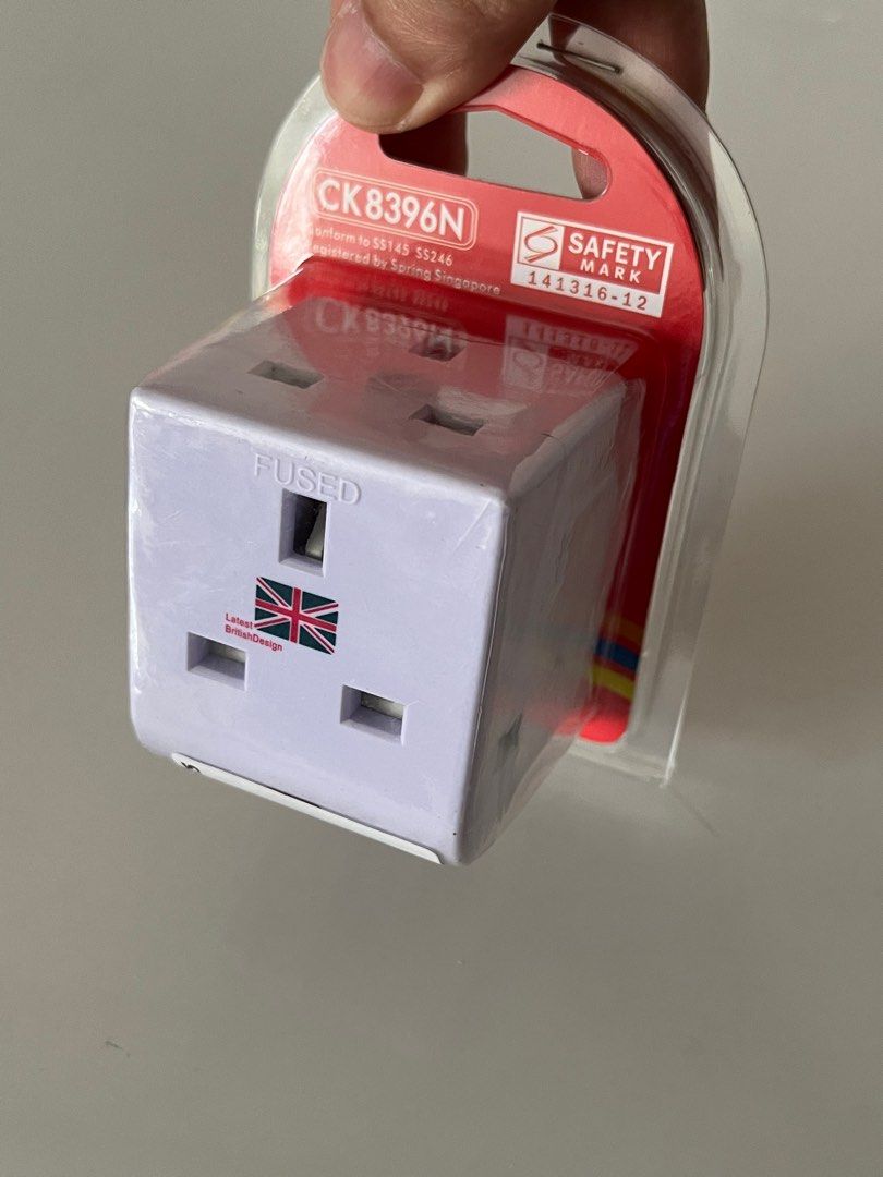 3 Way Multi Socket Plug Adaptor (2-pin friendly), TV & Home Appliances ...