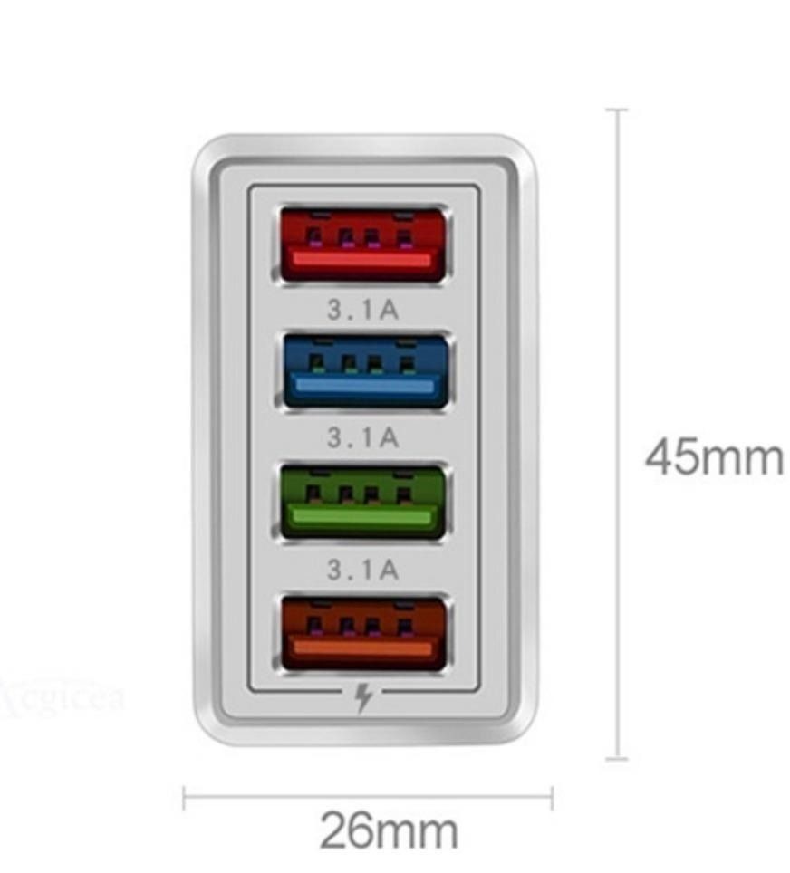 4 Port Quick Charge SUMATO 33W 4 IN 1 USB 3.0 USB Adapter Super Fast ...