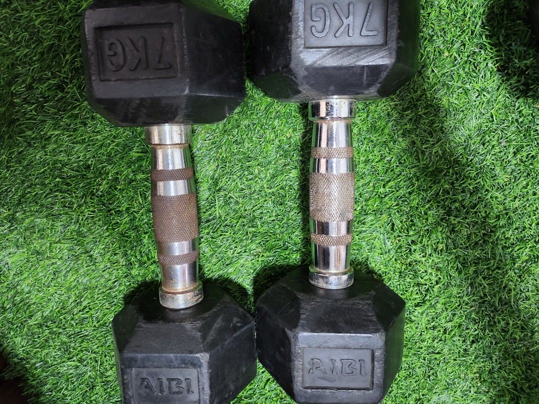 7kg dumbbell, Sports Equipment, Exercise & Fitness, Weights & Dumbbells ...