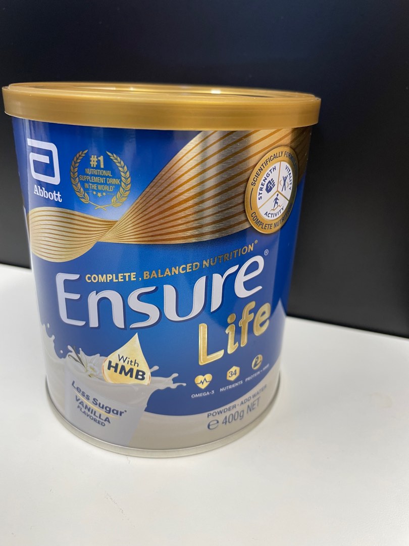 abbott ensure life (vanilla) 400g tin , Health & Nutrition, Health ...