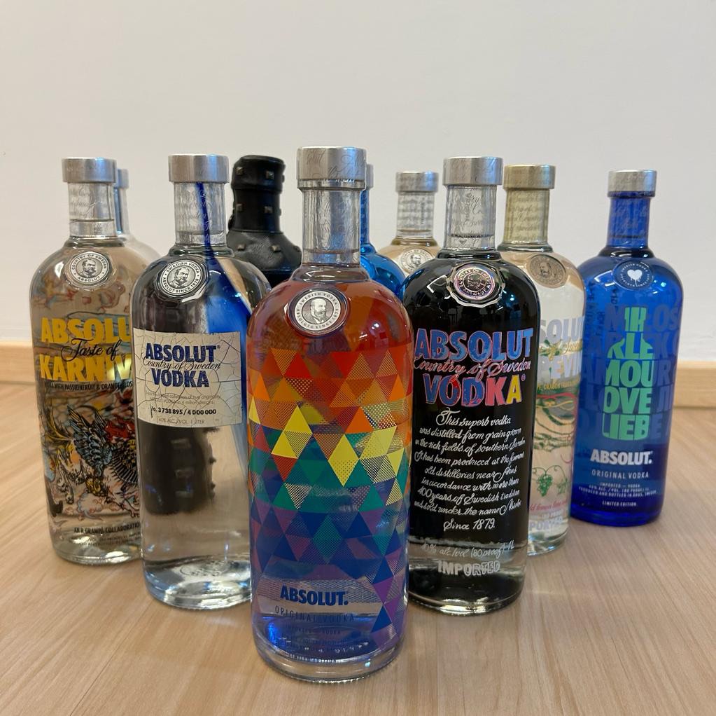 Absolut Vodka 1L Collection (Open for Negos), Food & Drinks, Alcoholic ...