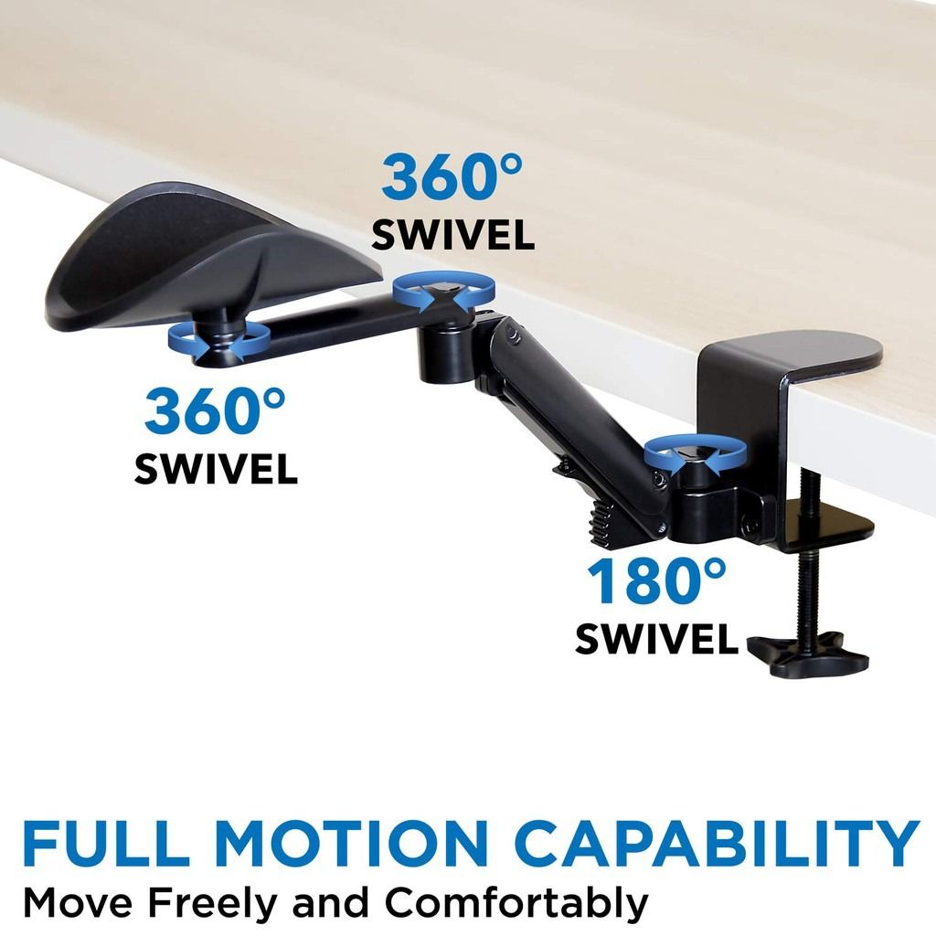 Adjustable Arm Rest Ergonomic Computer Desk Arm Support Wrist Support ...