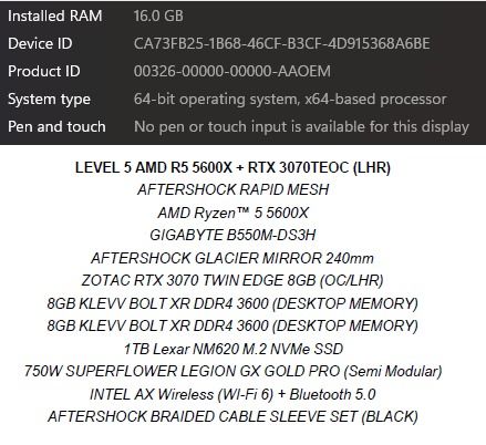 Aftershock rapid level 5 PC RTS, Computers & Tech, Desktops on Carousell