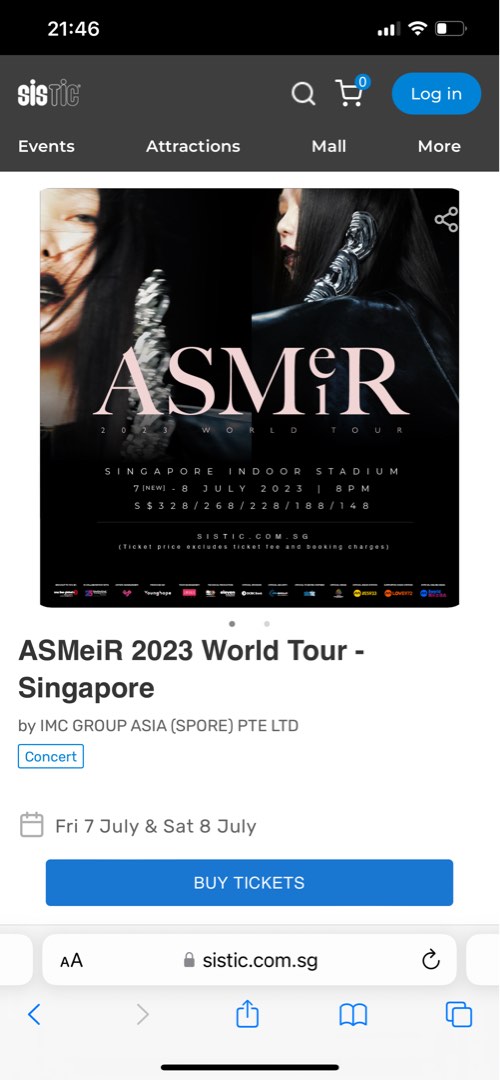 Ah Mei concert on 08 Jul 2023, Tickets & Vouchers, Event Tickets on Carousell