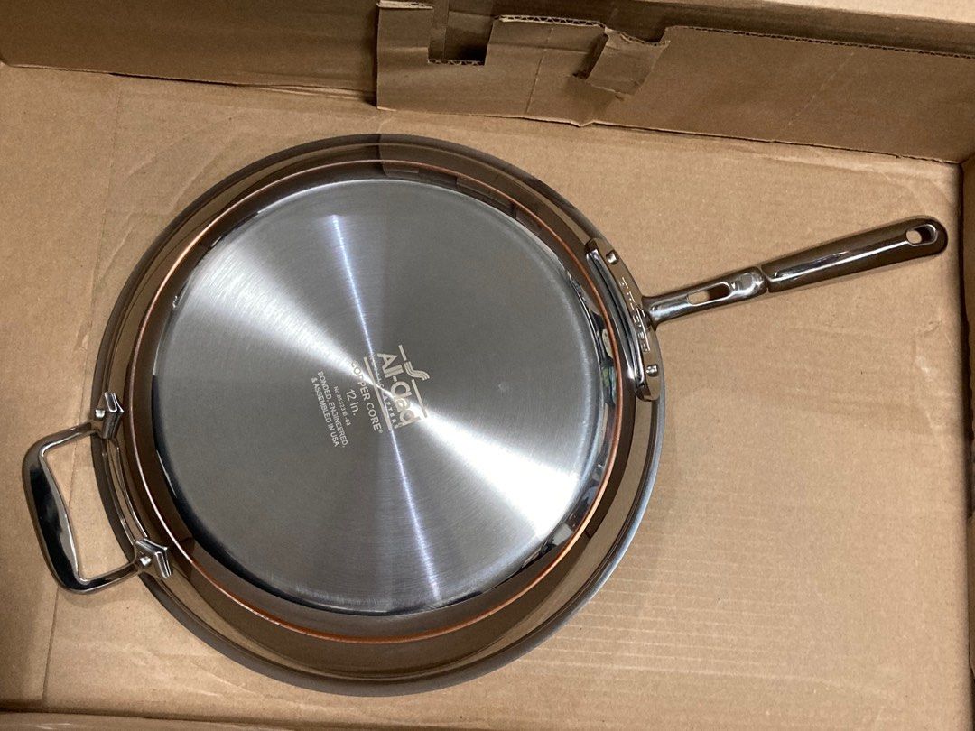 All-Clad Copper Core 12-Inch Fry Pan with Handle on Carousell