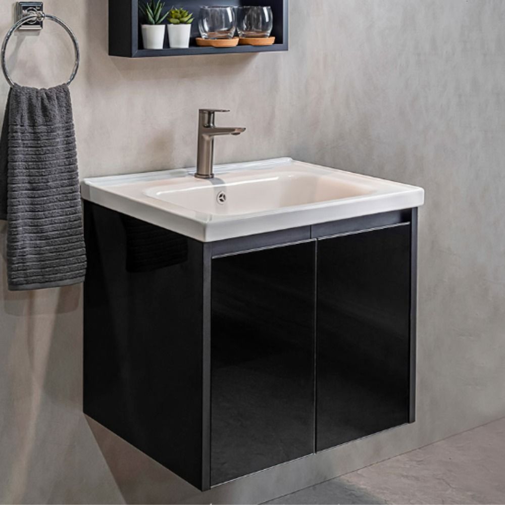 Aluminium Bathroom Vanity Cabinet with Swing Door With Basin (Wall ...