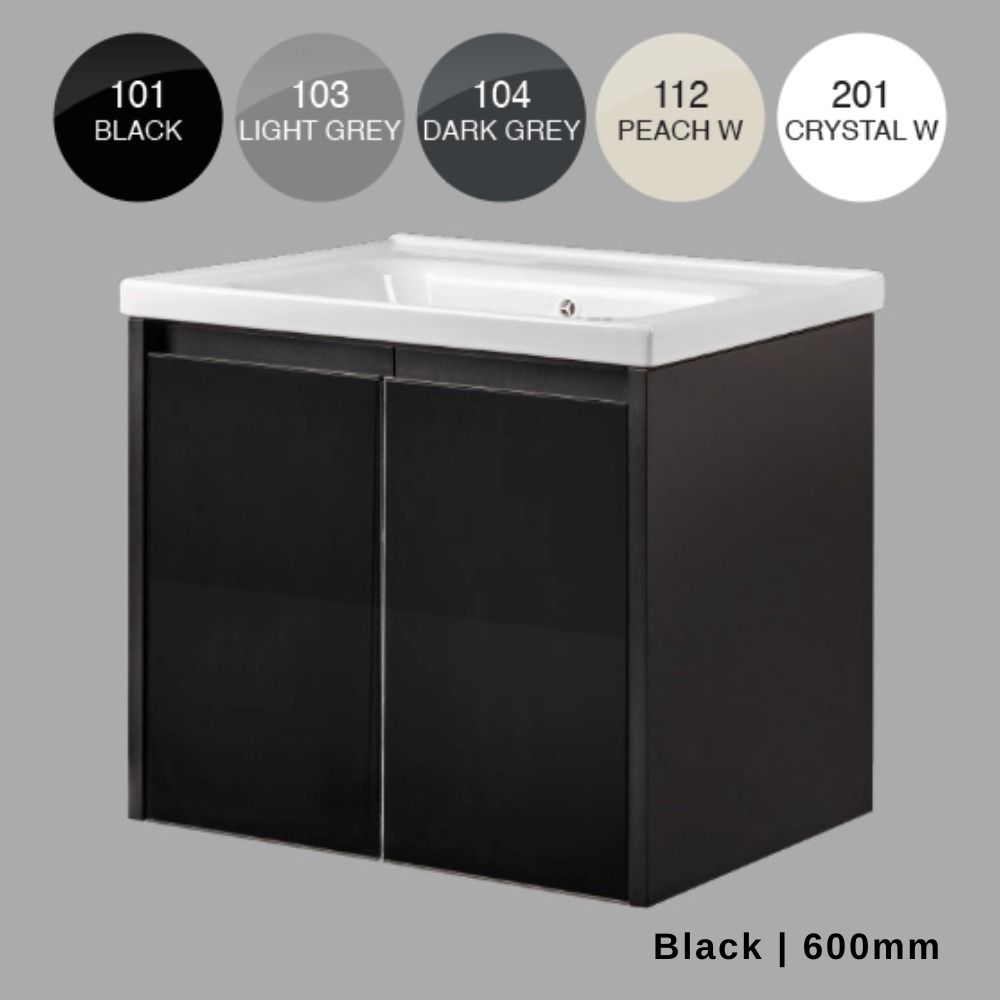 Aluminium Bathroom Vanity Cabinet with Swing Door With Basin (Wall ...