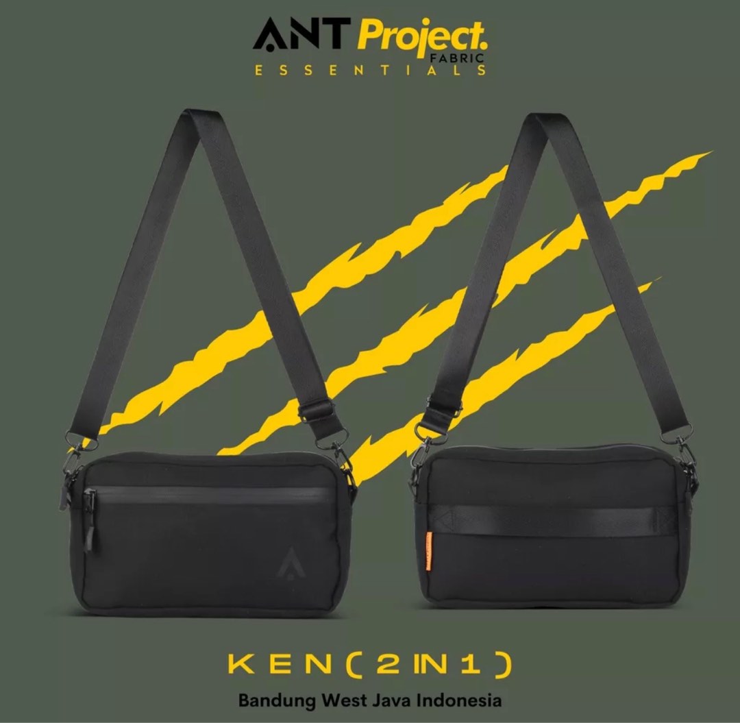 Ant PROJECT - KEN 2 in 1 Men's Sling Bag, Men's Fashion, Bags, Sling Bags on Carousell