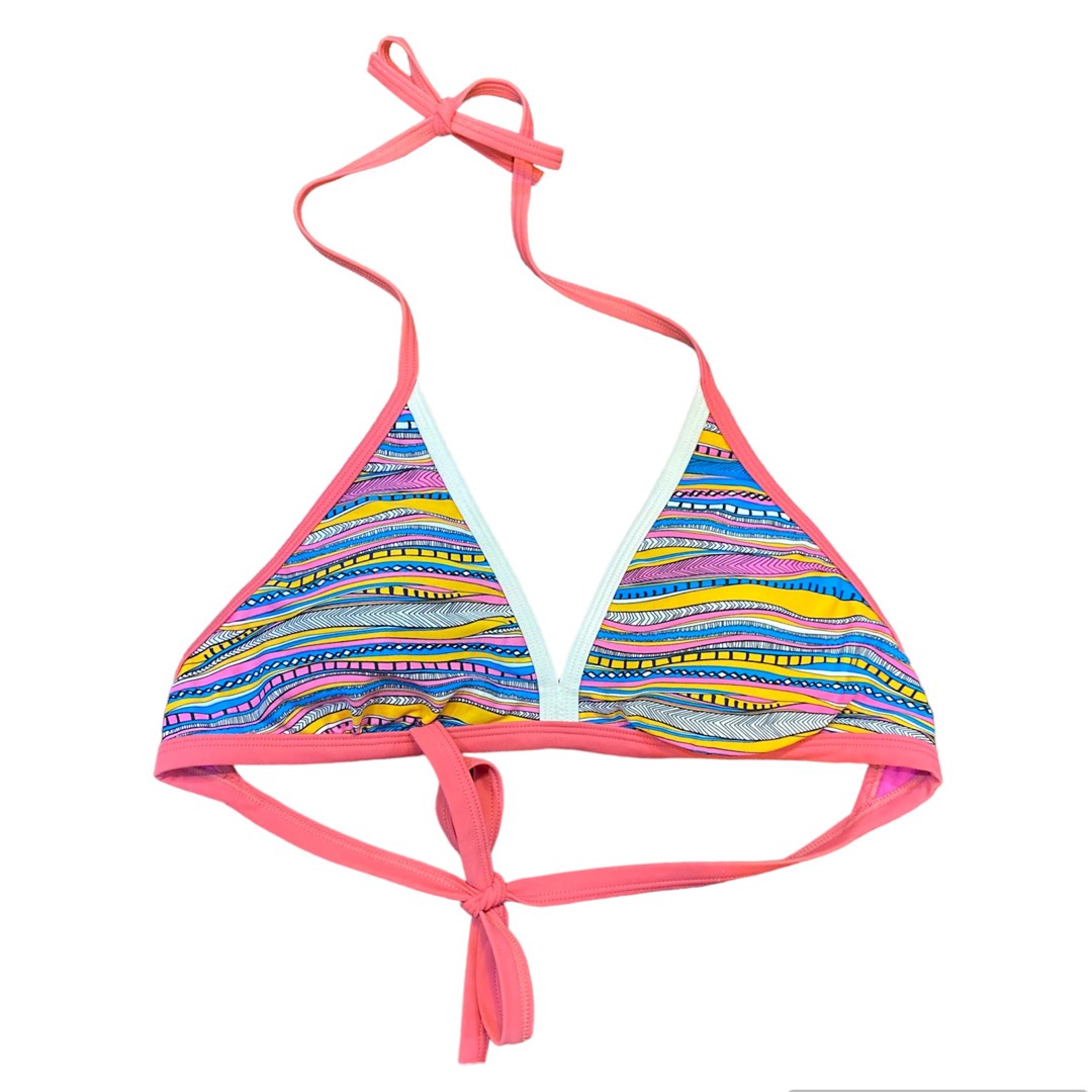 ARENA Aztec printed hot pink triangle string tie bikini top, Women's ...