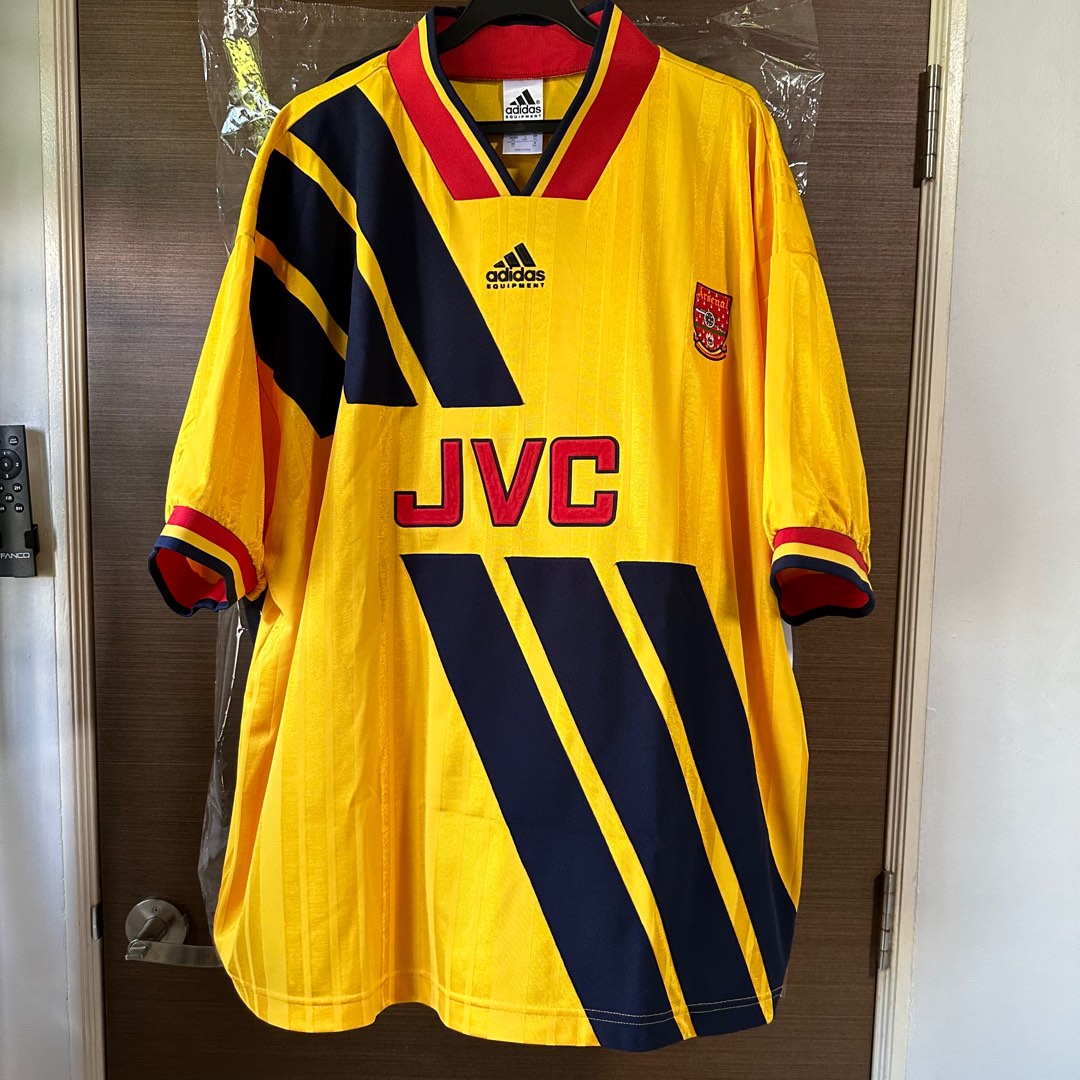 Arsenal 93/94 Away Jersey, Men's Fashion, Tops & Sets, Tshirts & Polo ...