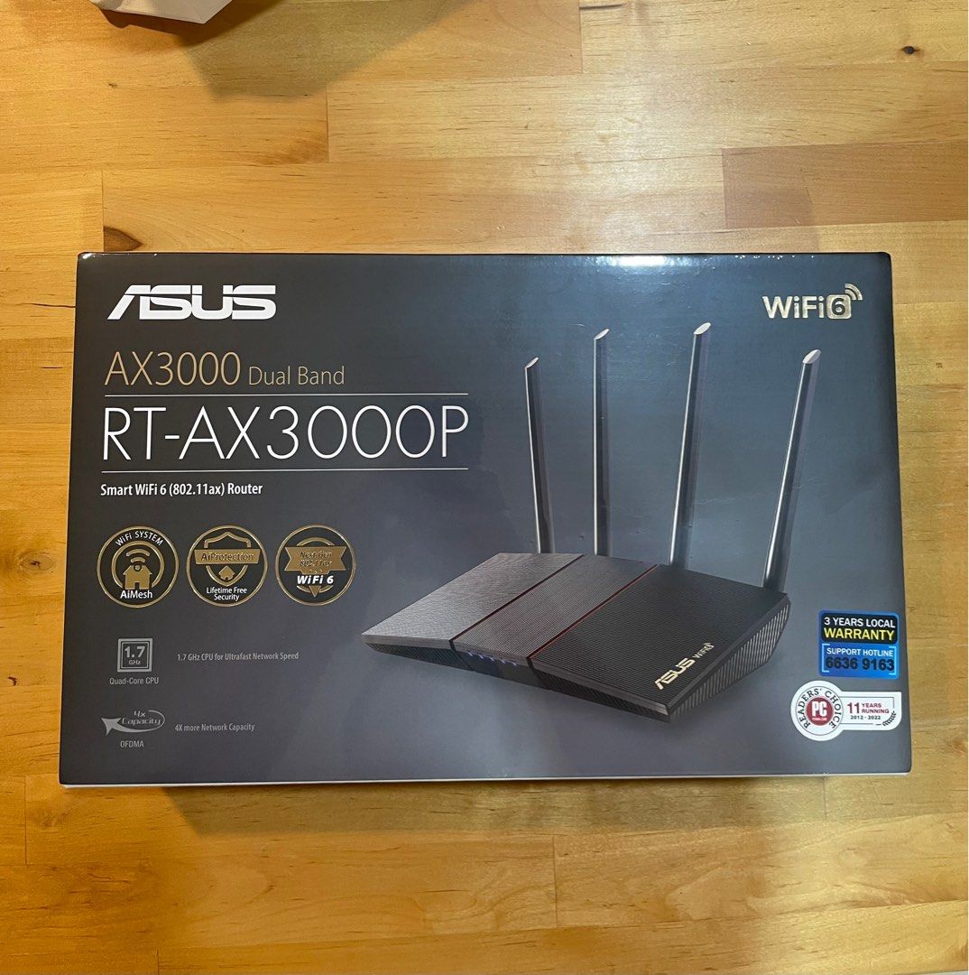Asus RT-AX3000P Router, Computers & Tech, Parts & Accessories ...