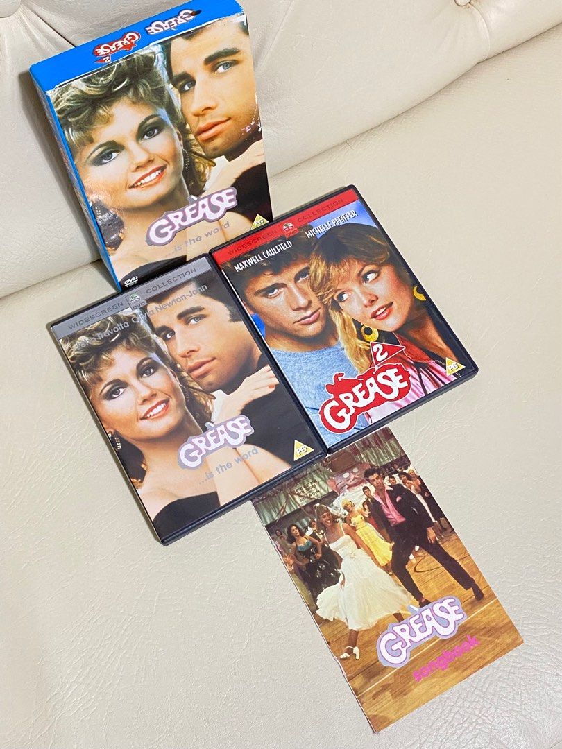 Authentic Grease DVDs: Grease & Grease 2, Hobbies & Toys, Music & Media ...