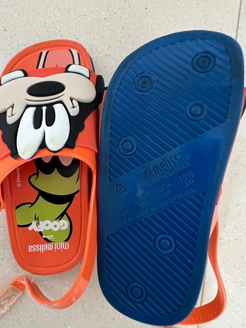 Authentic Melissa Kids Goofy Sandals, Babies & Kids, Babies & Kids ...