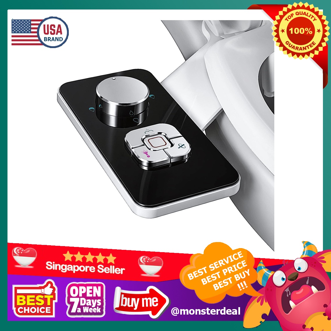 Bidet Attachment - SAMODRA Non-electric Cold Water Bidet Toilet Seat ...