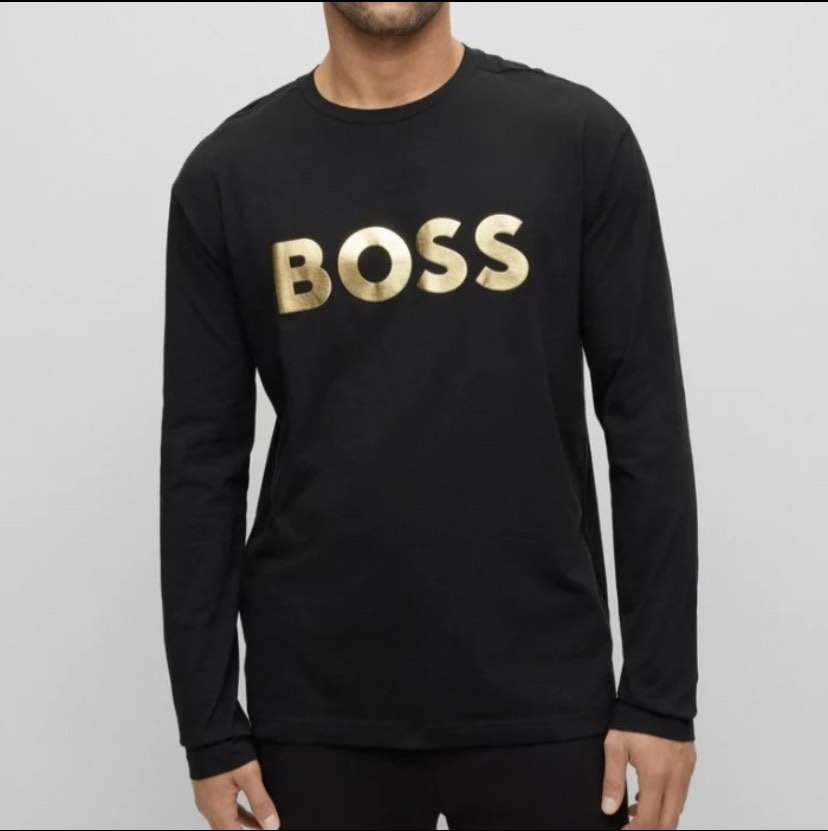BOSS LONG SLEVE ORIGINAL, Fesyen Pria, Pakaian , Atasan di Carousell