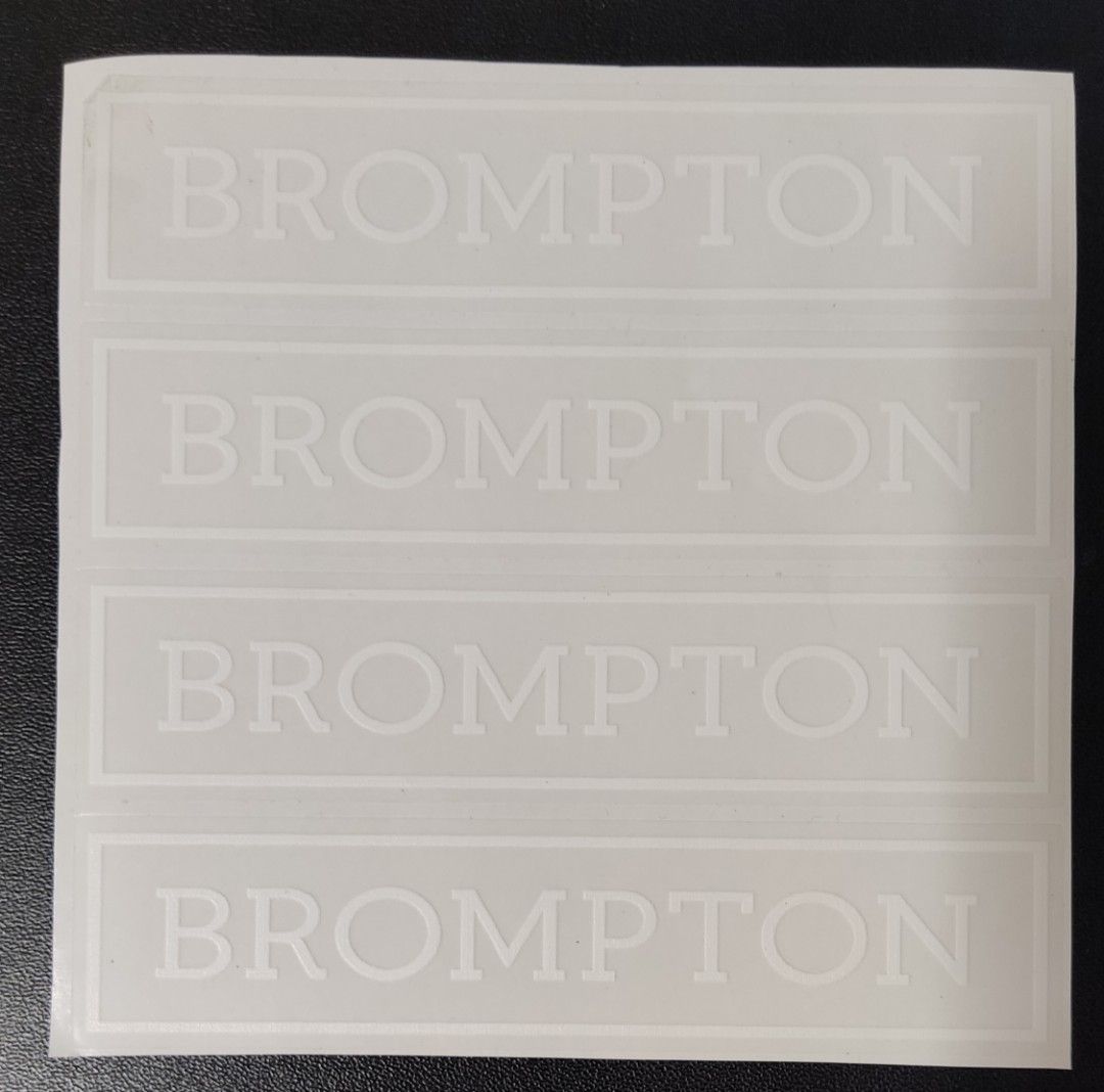 Brompton Mini Sticker Decal, Sports Equipment, Bicycles & Parts, Parts ...