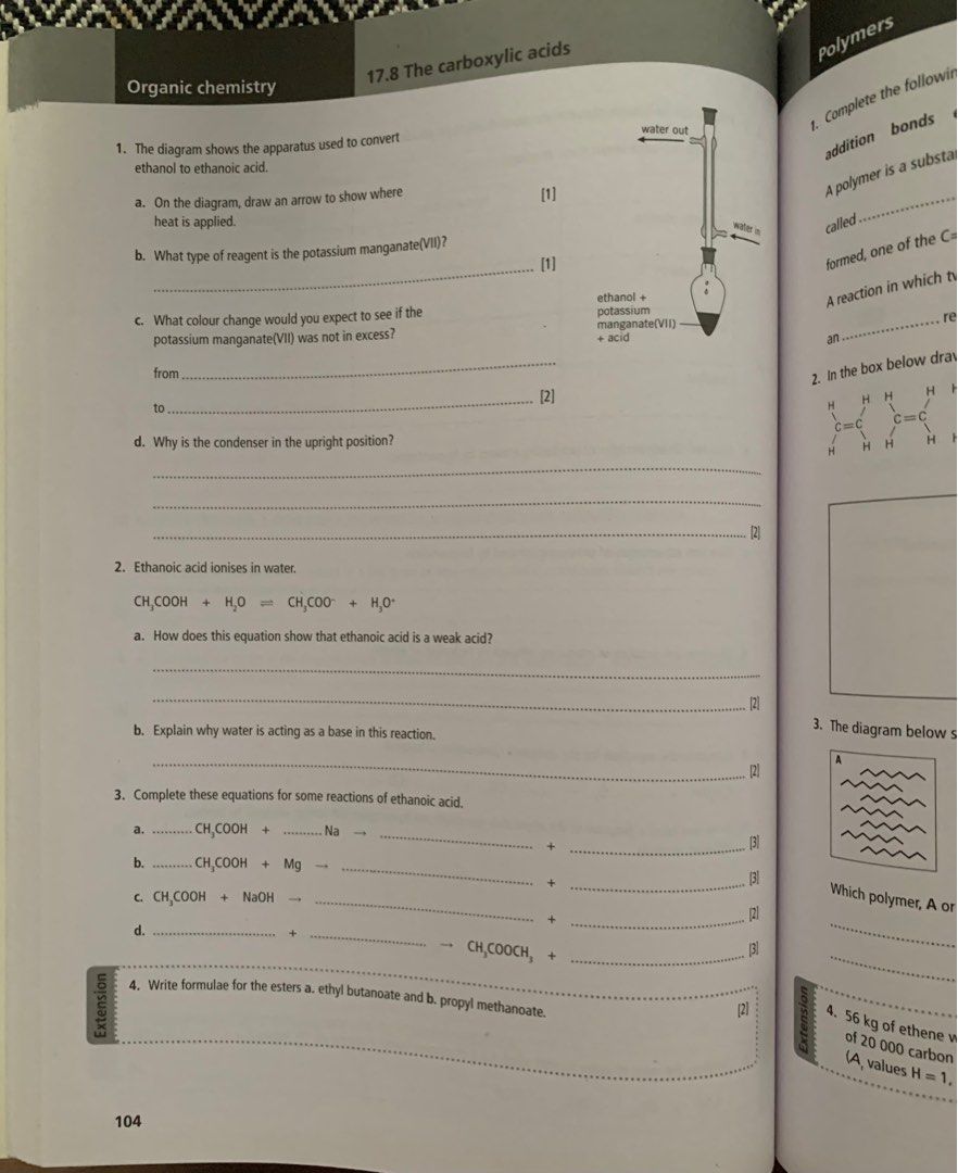 Cambridge IGCSE Chemistry Textbook and Workbook, Hobbies & Toys, Books ...