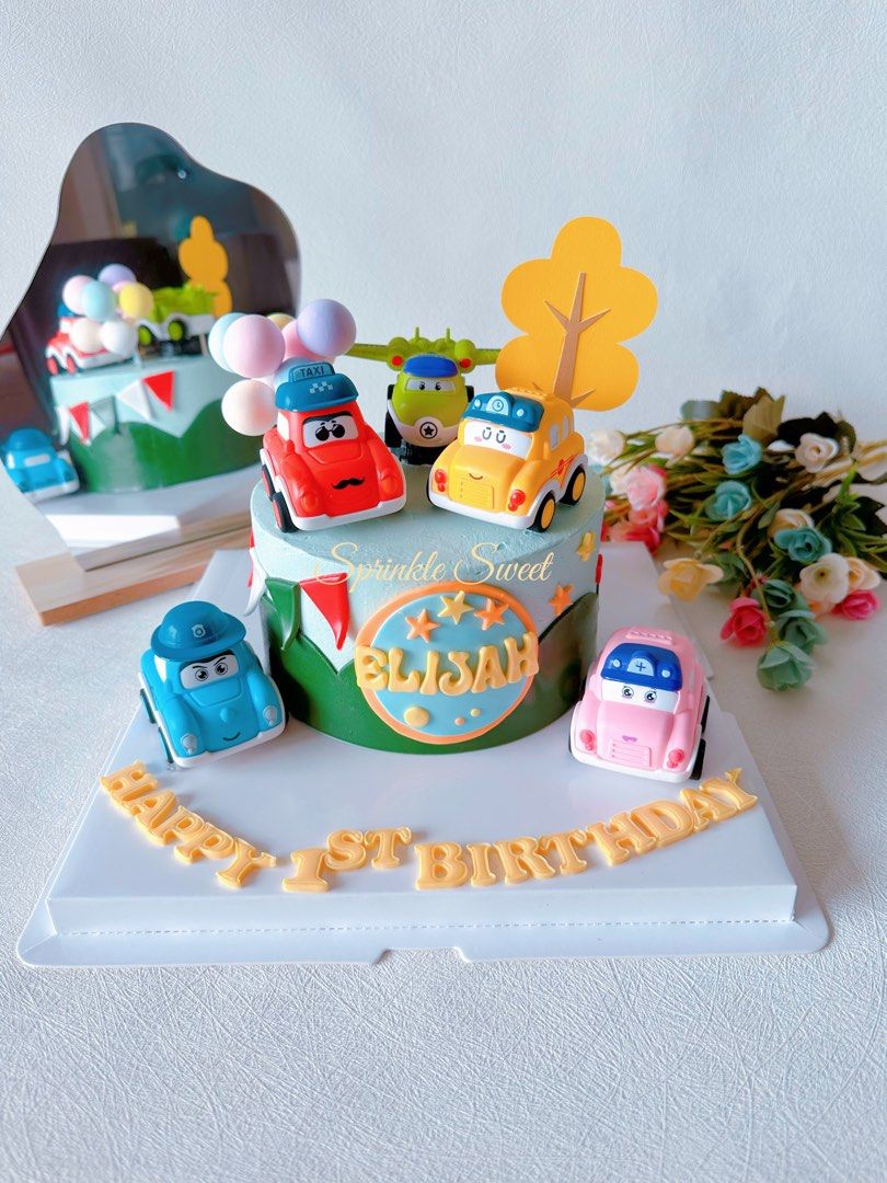 Car theme cake/ Birthday cake/ customised cake, Food & Drinks, Homemade ...