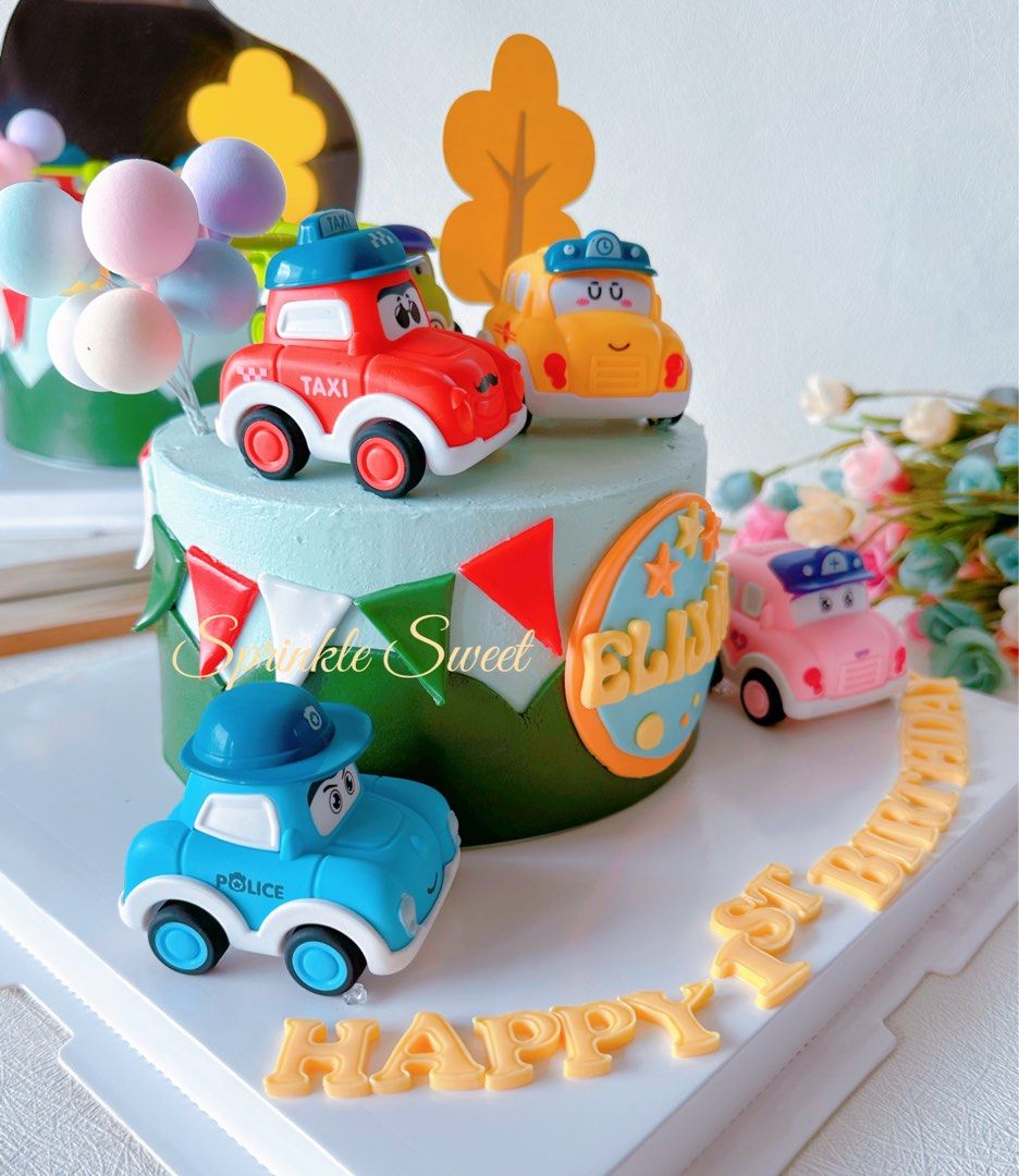 Car theme cake/ Birthday cake/ customised cake, Food & Drinks, Homemade ...