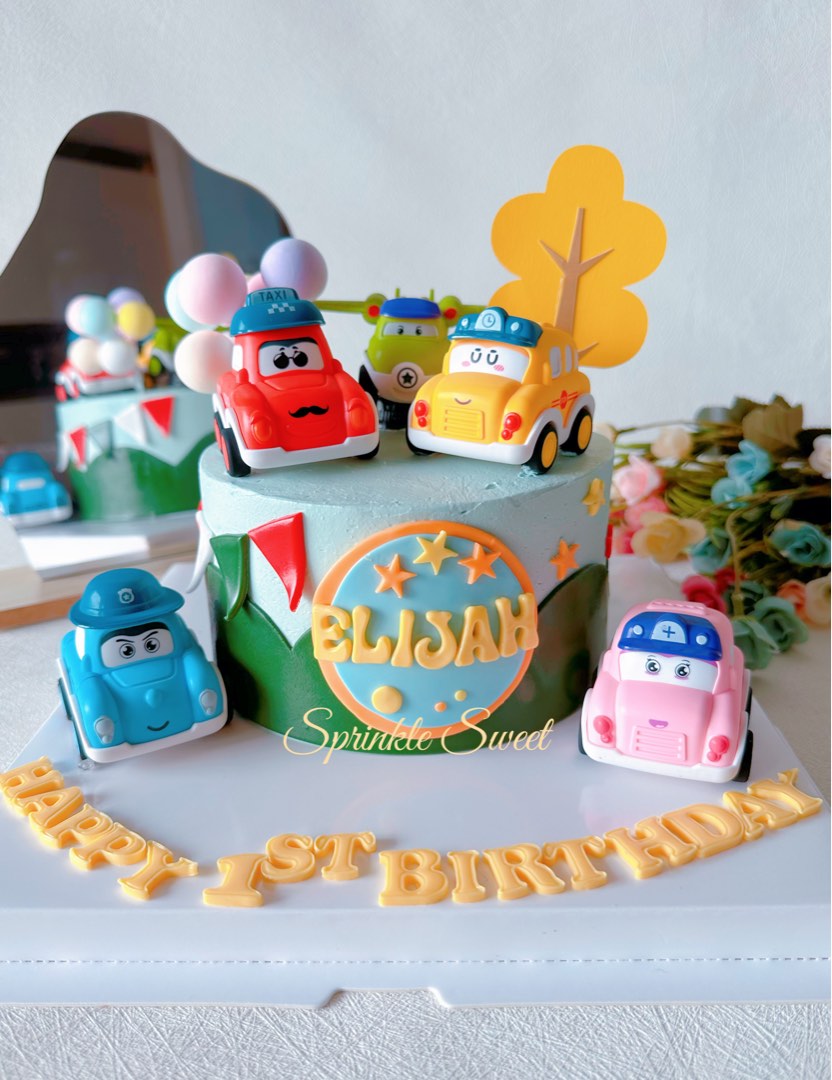 Car theme cake/ Birthday cake/ customised cake, Food & Drinks, Homemade ...