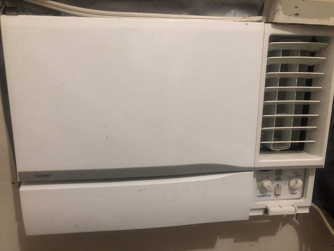 CARRIER WINDOW TYPE 1.5HP, TV & Home Appliances, Air Conditioning and ...