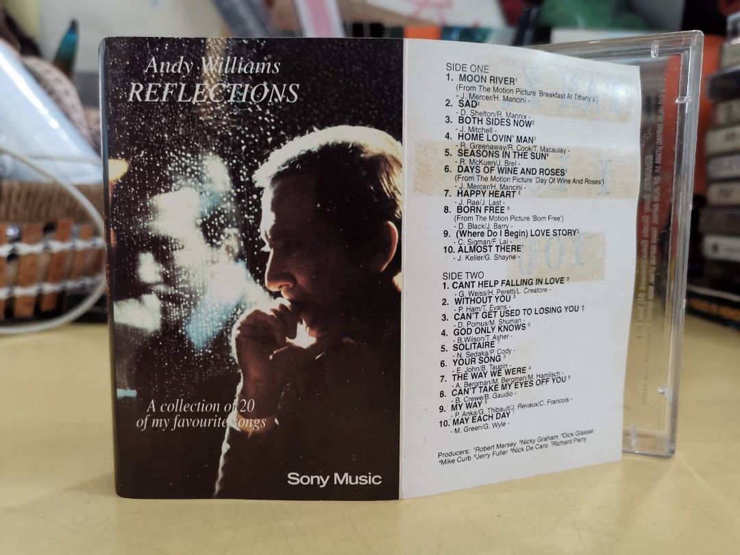(Cassette) ANDY WILLIAMS REFLECTIONS, Hobbies & Toys, Music & Media ...