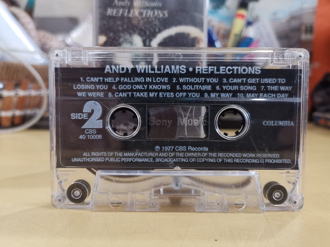 (Cassette) ANDY WILLIAMS REFLECTIONS, Hobbies & Toys, Music & Media ...