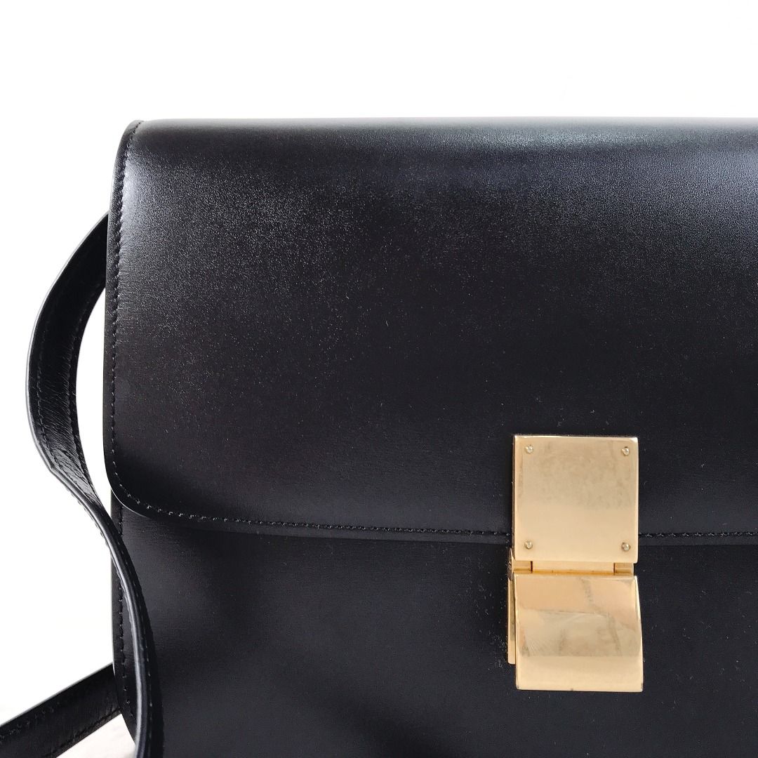 Celine Medium Classic Box in Black, Luxury, Bags & Wallets on Carousell