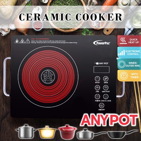 Ceramic Cooker Infrared Cooker (Any Pot) 2000 Watts (PPIC831), TV ...