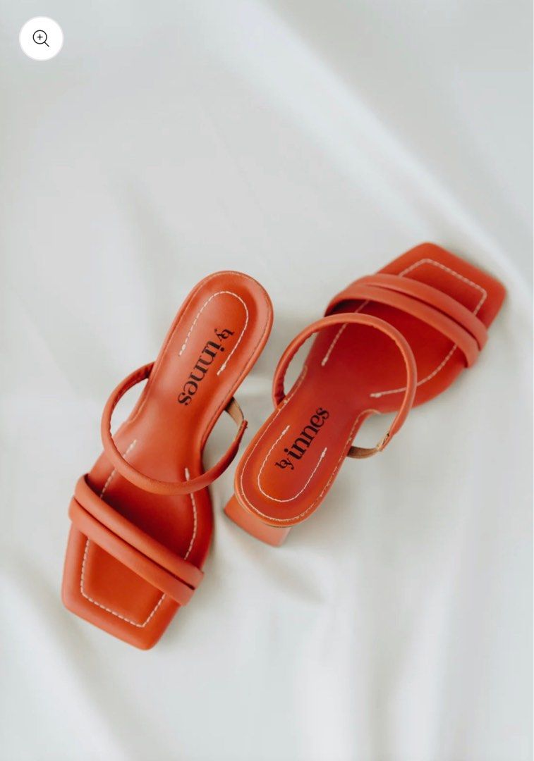 Charlie Block Heel in Brick (by innes), Women's Fashion, Footwear ...