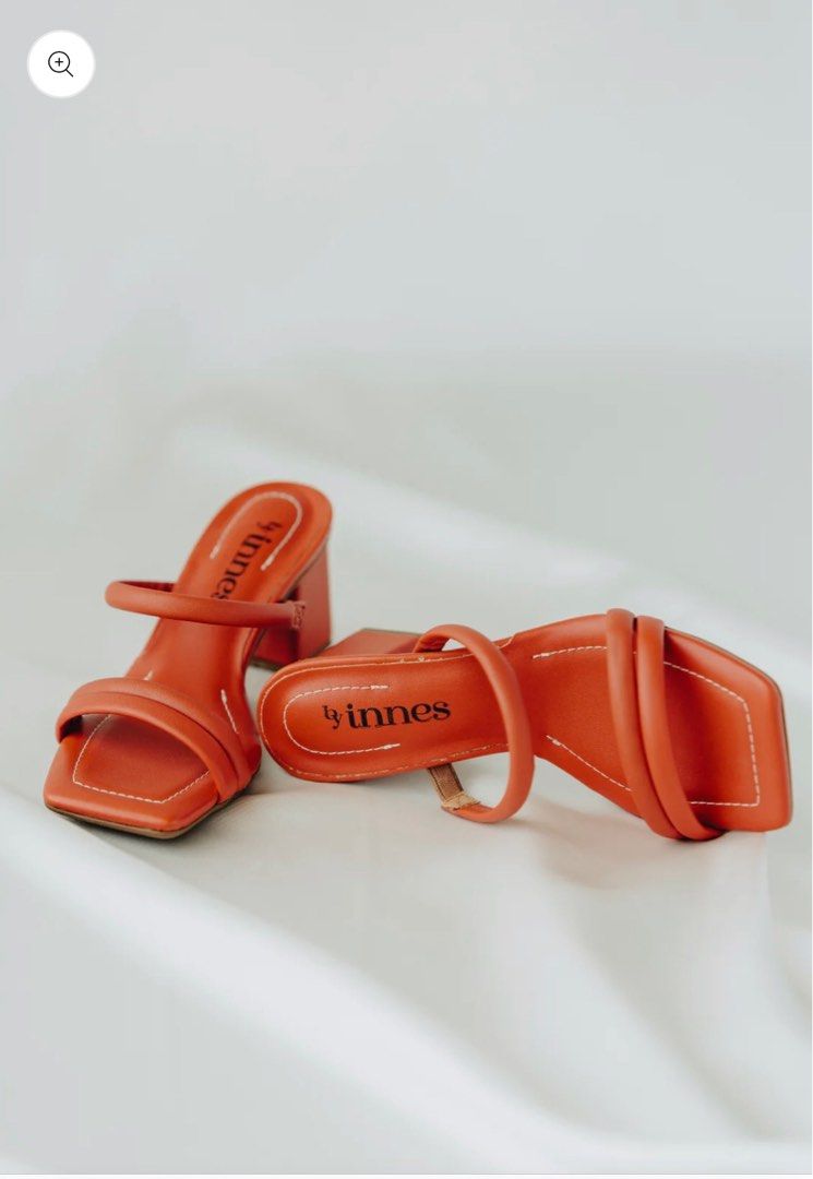 Charlie Block Heel in Brick (by innes), Women's Fashion, Footwear ...