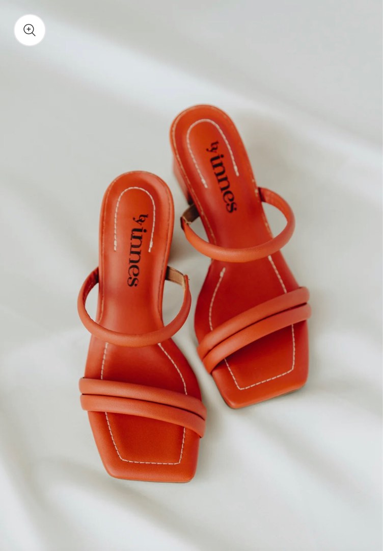 Charlie Block Heel in Brick (by innes), Women's Fashion, Footwear ...