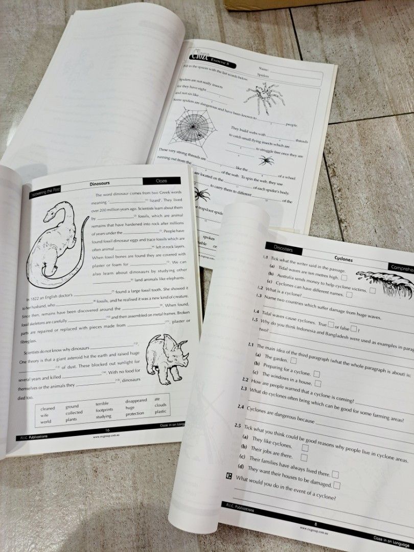 Cloze Passage Activities, Hobbies & Toys, Books & Magazines, Assessment ...