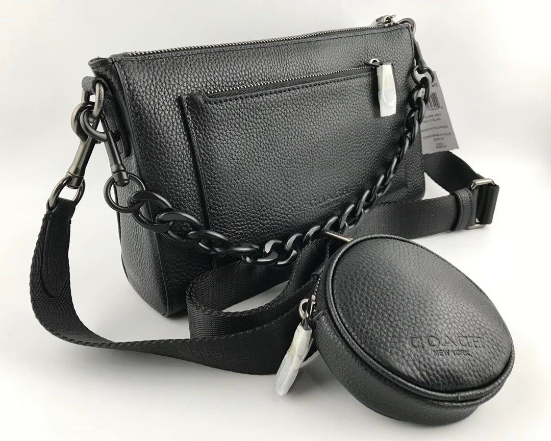 Coach Holden Chunky Chain Black, Men's Fashion, Bags, Sling Bags on ...