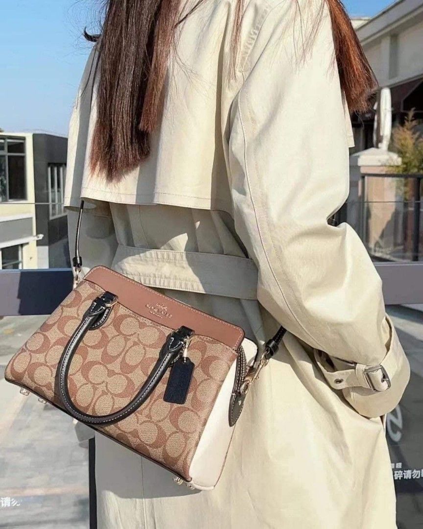 Coach Mini Darcie Carryall In Colorblock Signature Canvas on Carousell