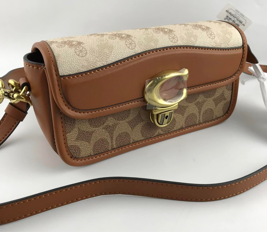 Coach Studio Baguette Brown Patent, Women's Fashion, Bags & Wallets ...