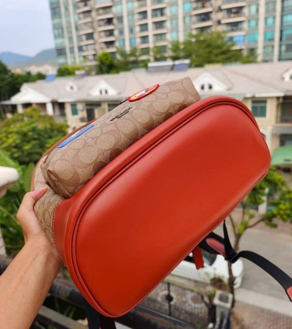 Coach X Peanuts West Backpack In Signature Canvas With Patches, Men's ...