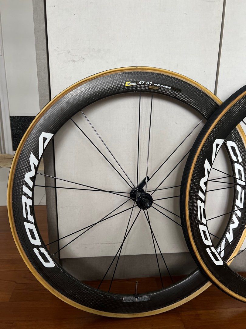 Corima 47Mm Carbon Wheelset Road Bike, Sports Equipment, Bicycles ...