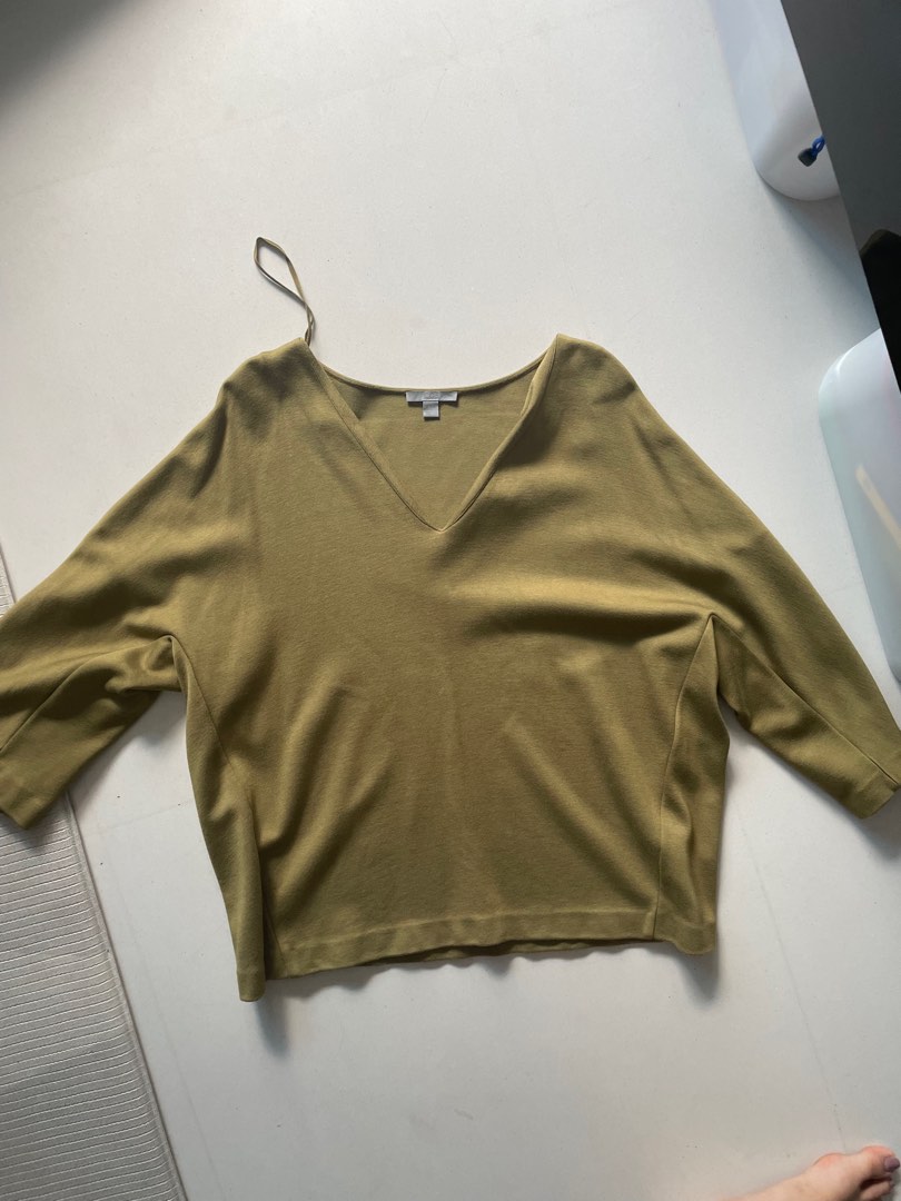 COS green top, Women's Fashion, Tops, Blouses on Carousell