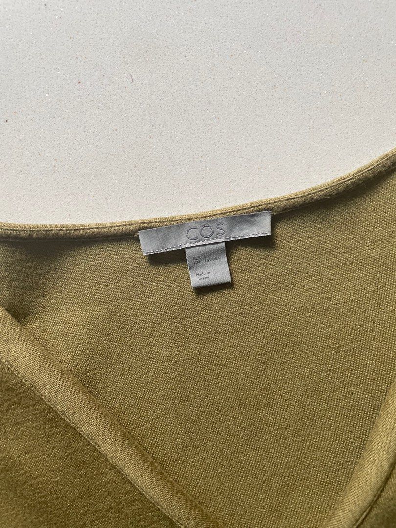 COS green top, Women's Fashion, Tops, Blouses on Carousell