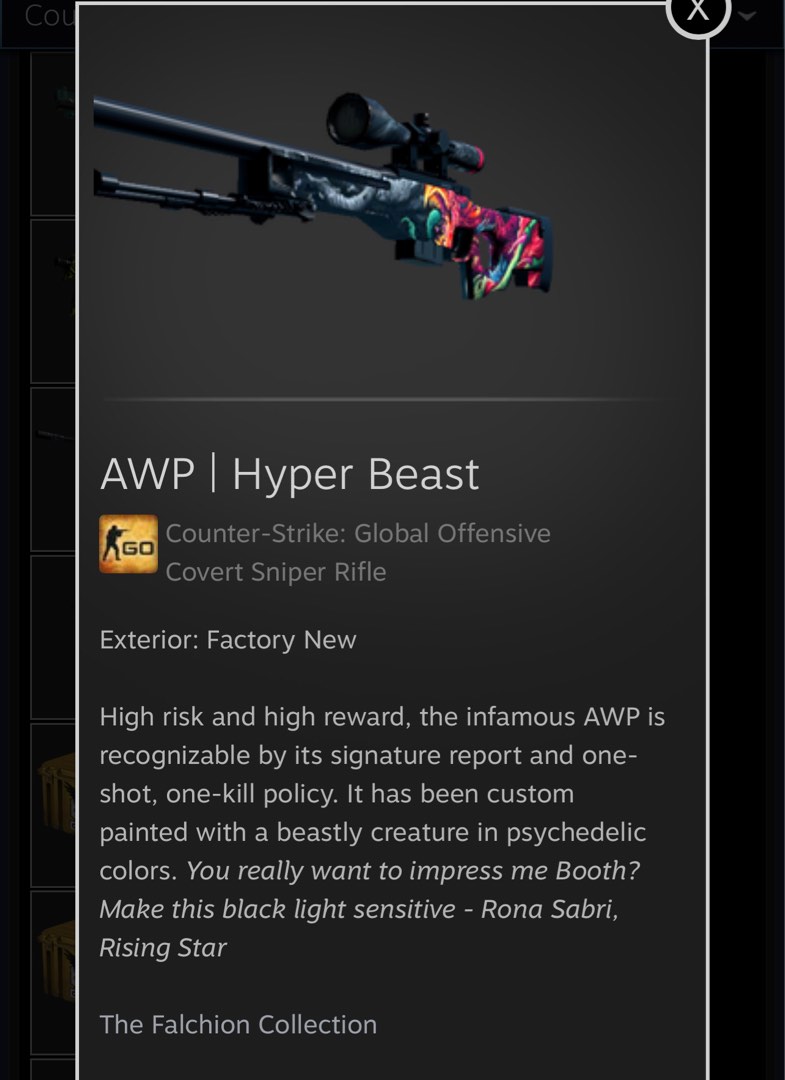 CSGO AWP Hyper Beast FN, Video Gaming, Gaming Accessories, In-Game ...