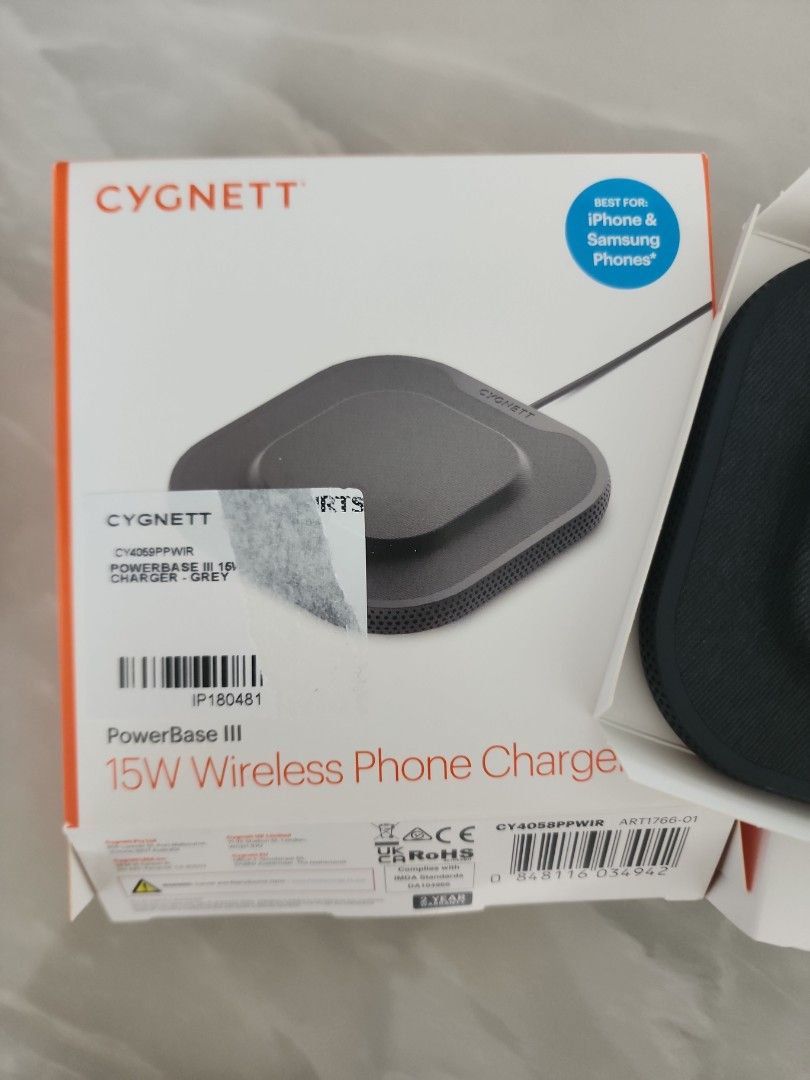 Cygnett 15W wireless phone charger, Mobile Phones & Gadgets, Other Gadgets on Carousell