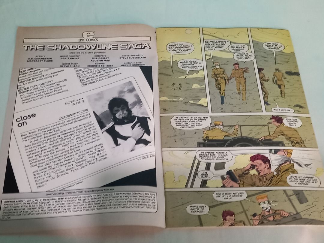 Doctor Zero Vol.1 #5 Epic Comics December 1988 on Carousell