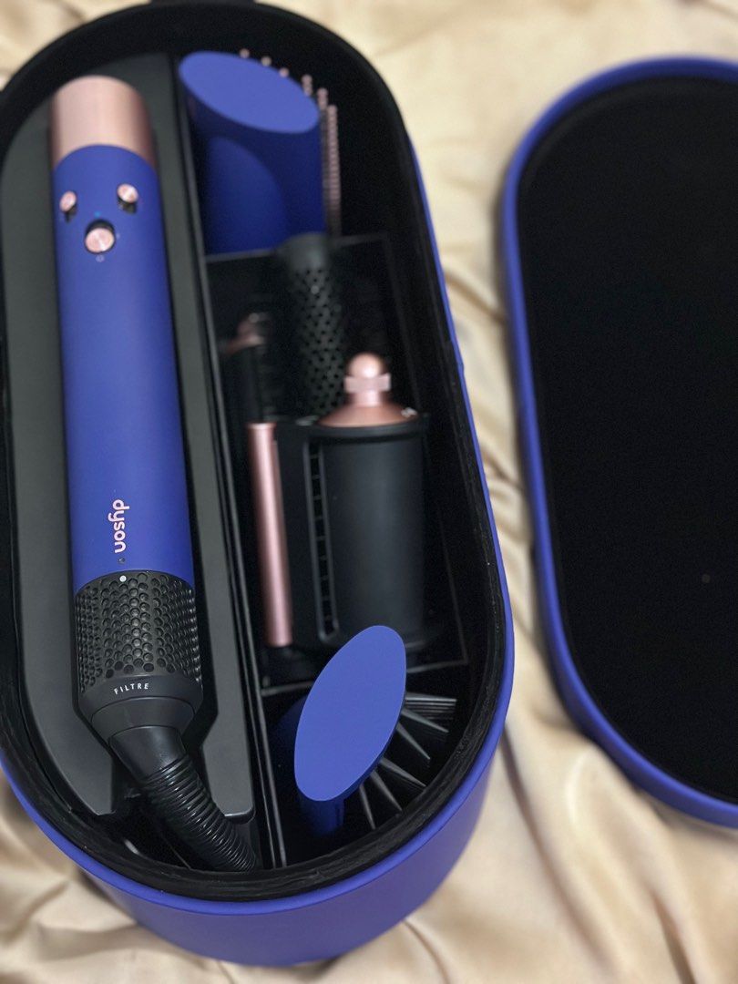 Dyson airwrap HS05 limited edition vinca blue rose, Kesehatan ...